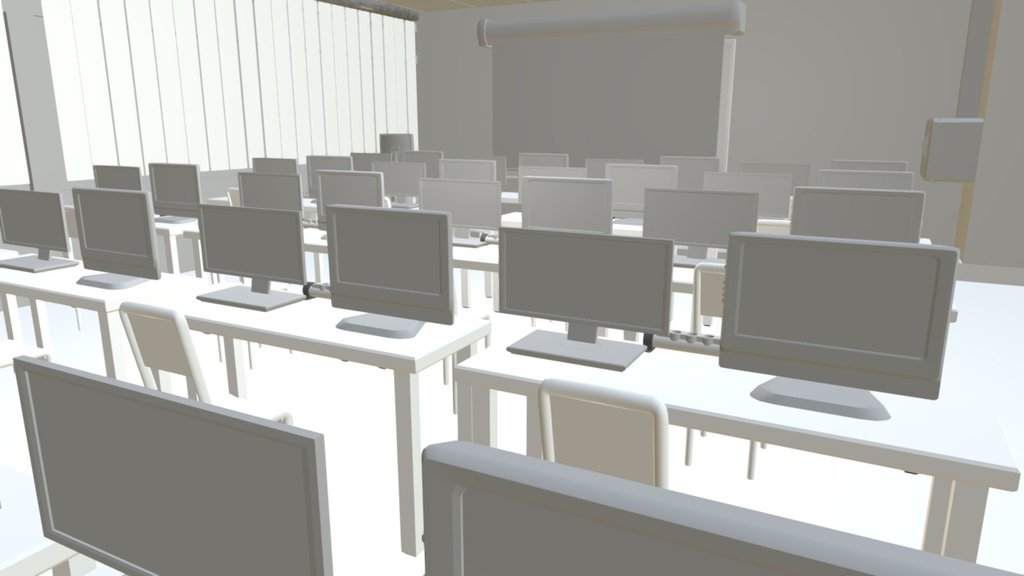 Classroom_WIP - 3D model by Desire [80403aa] - Sketchfab