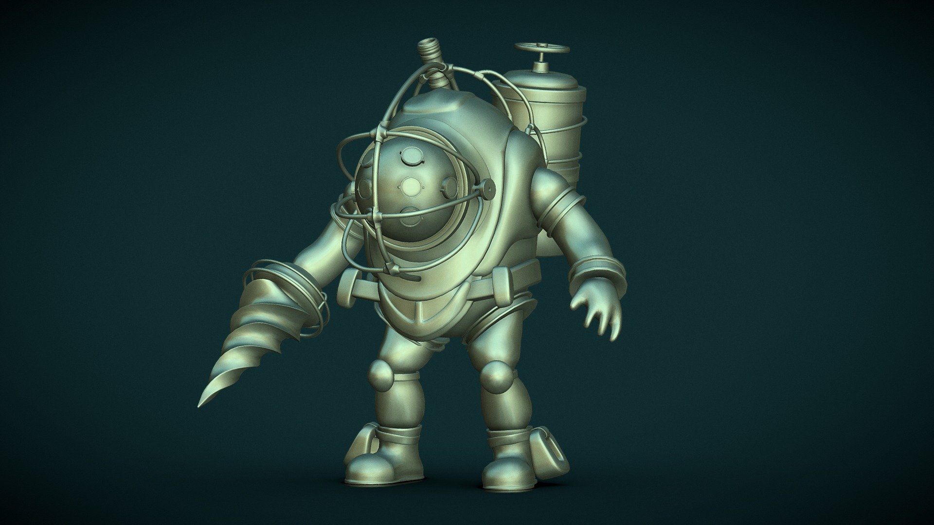 Big Daddy modeling project - 3D model by Robin.Mikalsen [80415fa ...