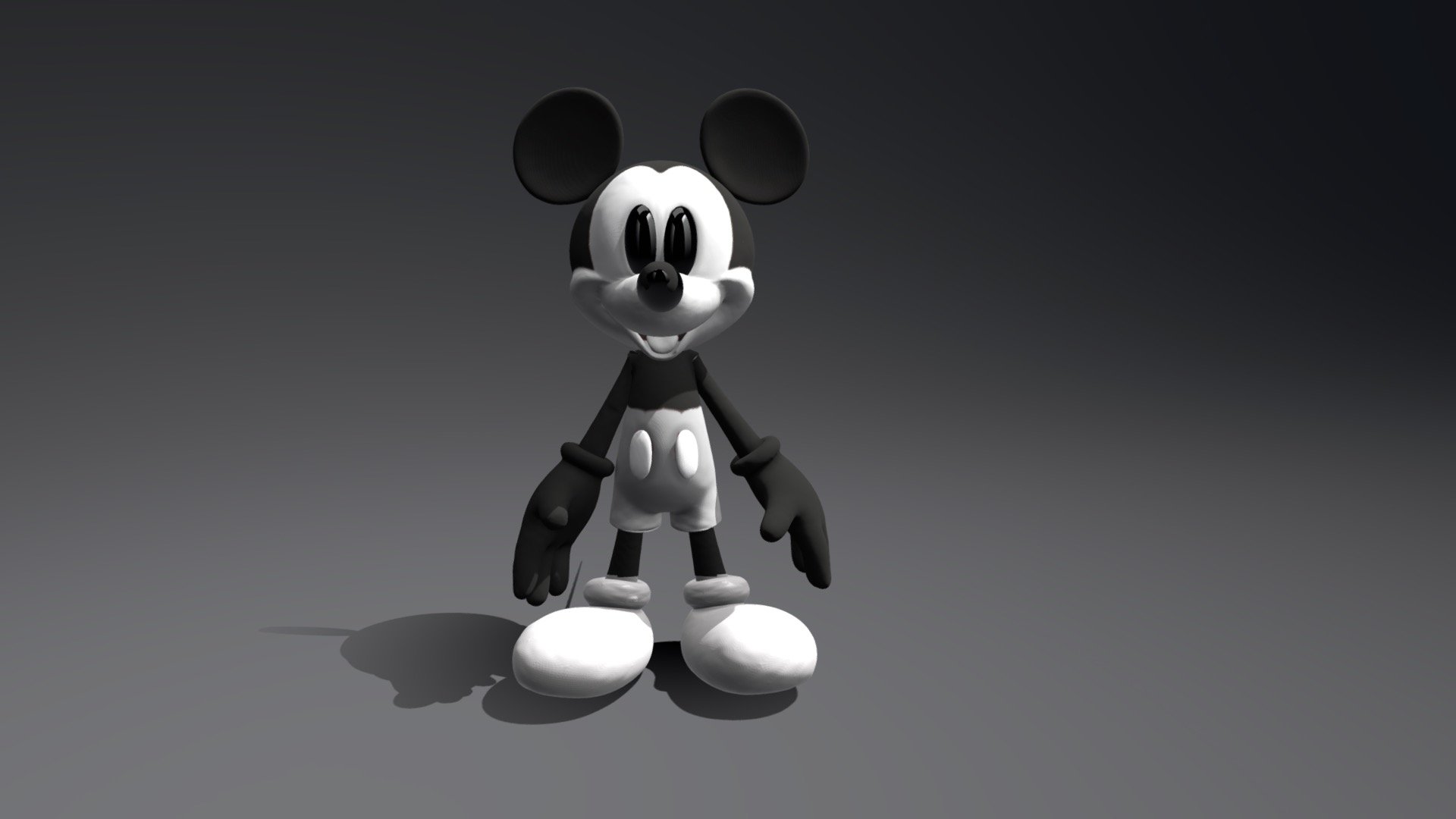 Mickey Mouse (Steamboat Willie) - Download Free 3D model by Kenny ...