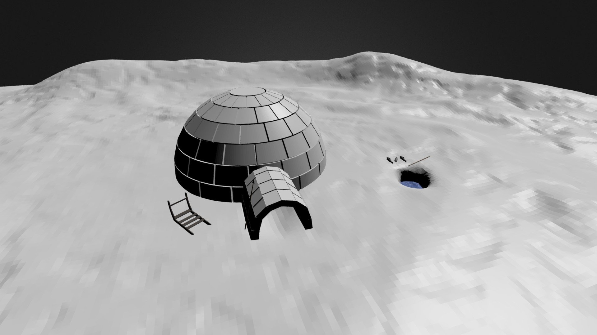 Igloo - 3D model by joshkraan [804328d] - Sketchfab
