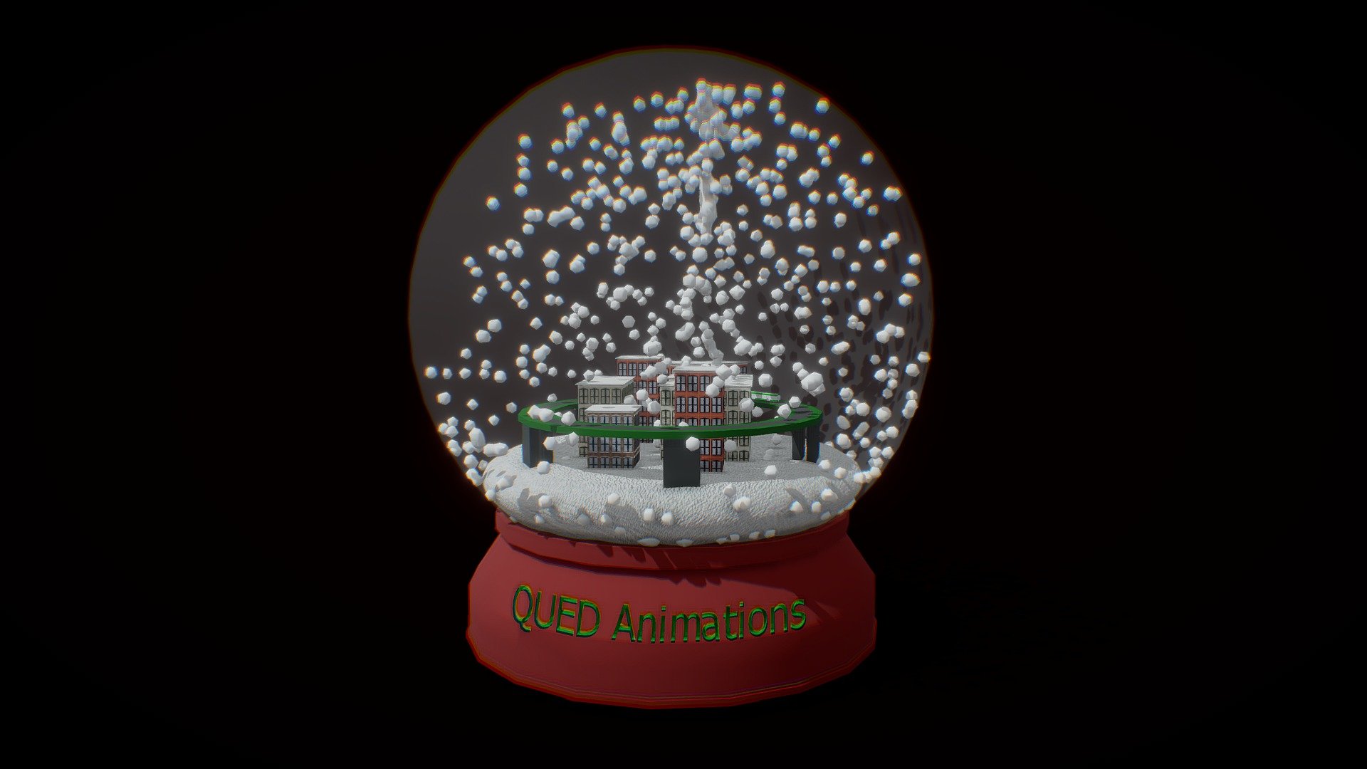 Snow Globe - 3D model by QUEDAnimations [8043553] - Sketchfab