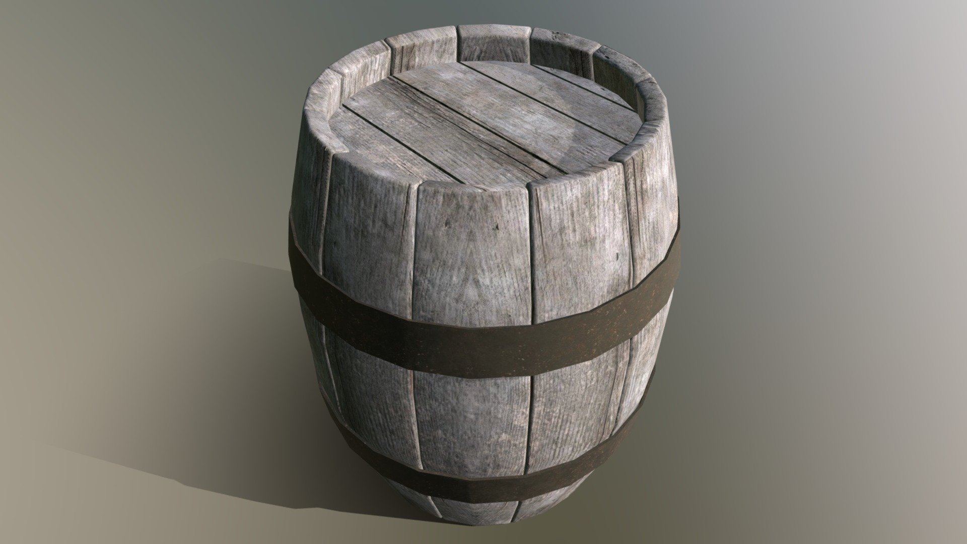 Wooden slatted barrel - Download Free 3D model by Commendium ...