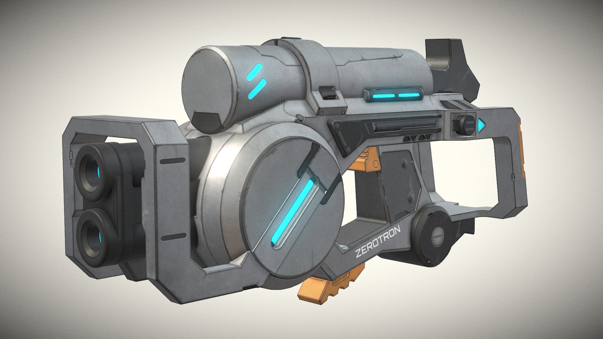 Sci-Fi Energy Blaster - Download Free 3D model by Flinky [804abf6 ...