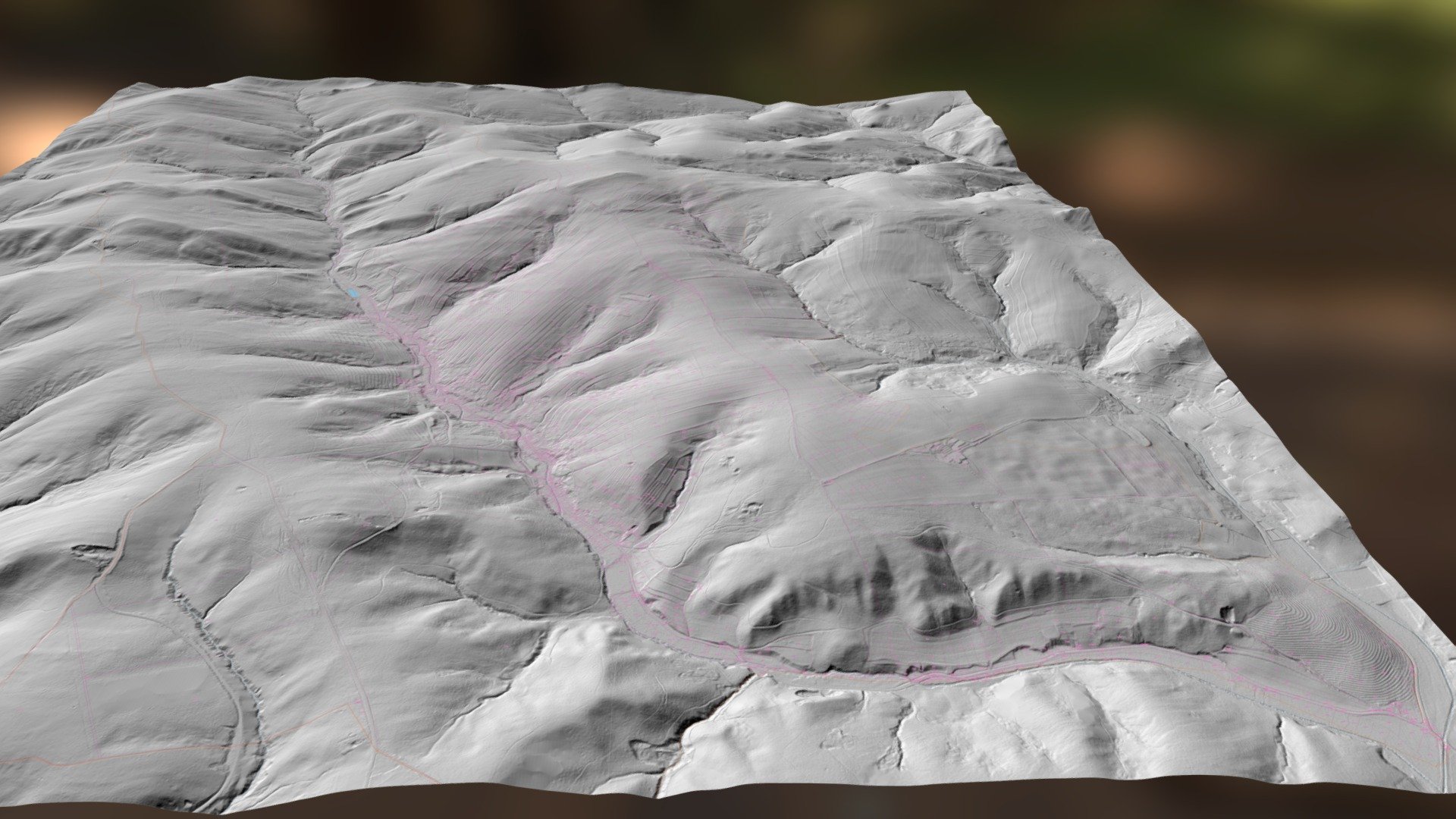 3D model reliéfu Jankovic s parcelami - Download Free 3D model by Tomáš ...