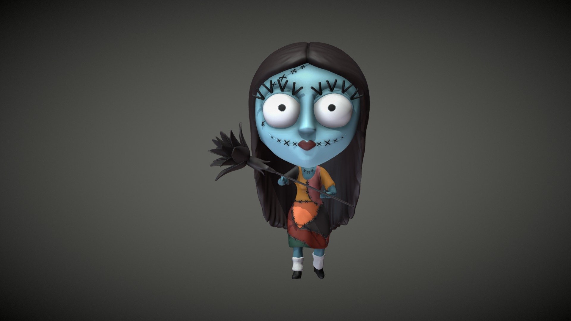 Nightmare before Christmas: Chibi Sally - 3D model by Natalia Mariño ...