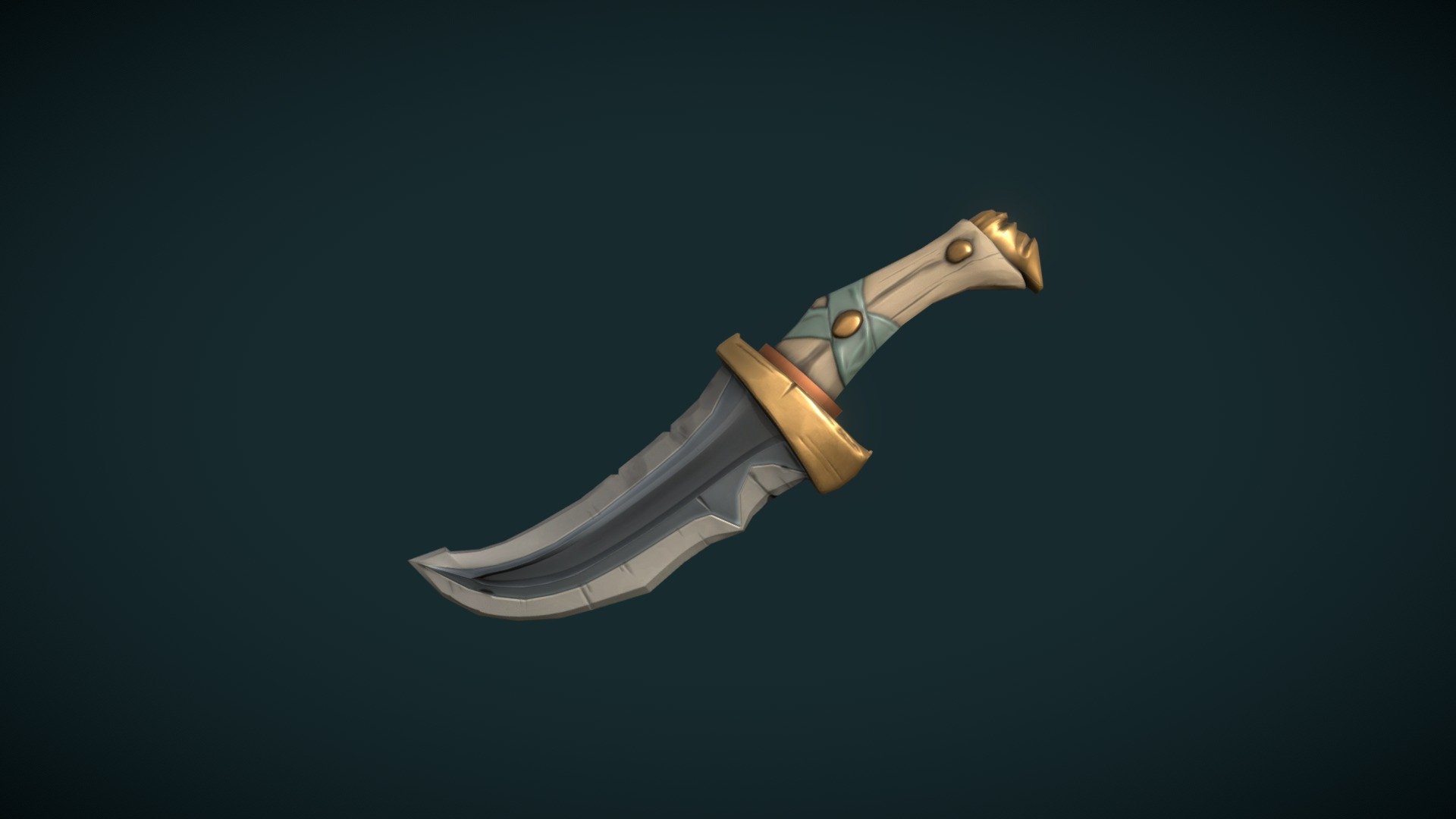 Fantasy dagger - 3D model by Lucas 'Fehu' Frédérich (@Fehu) [804f039 ...