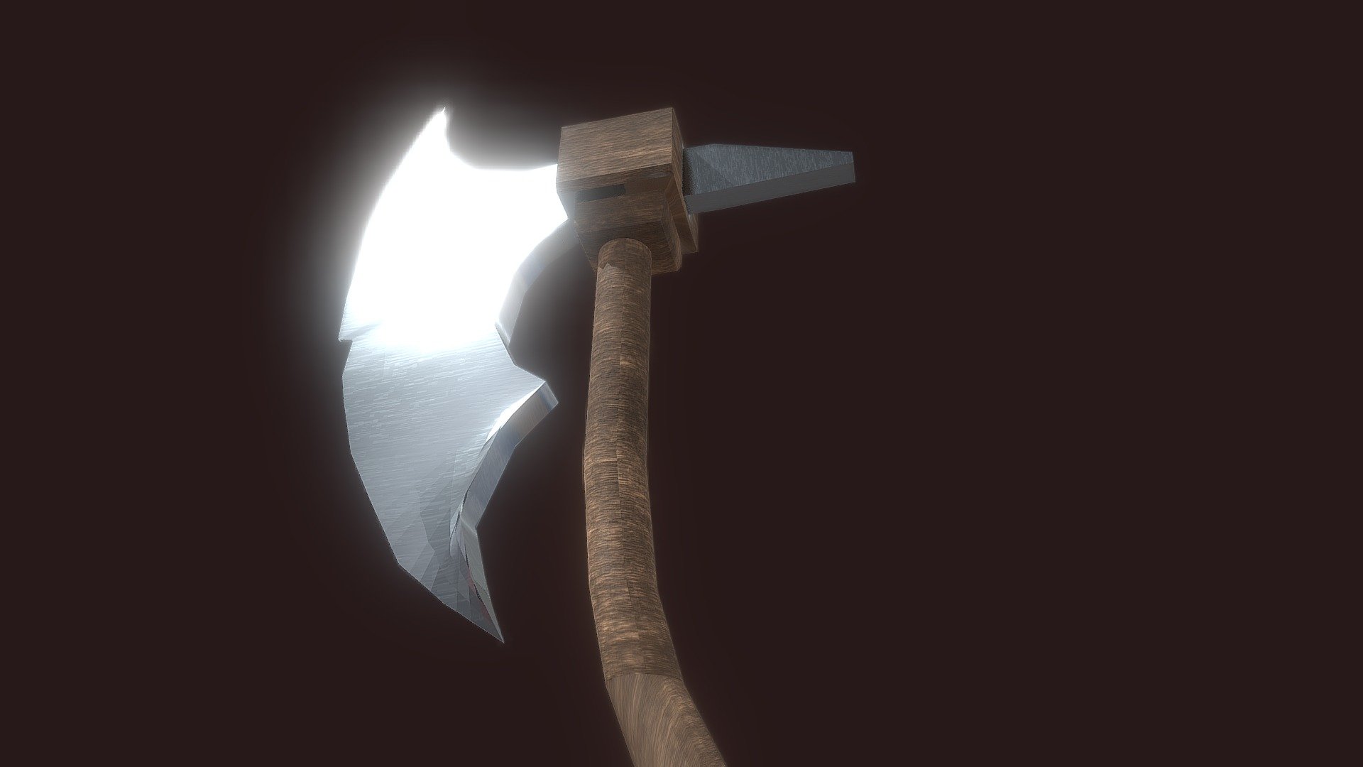 Steel Axe lowPoly - 3D model by KonMoeBu [80528fc] - Sketchfab
