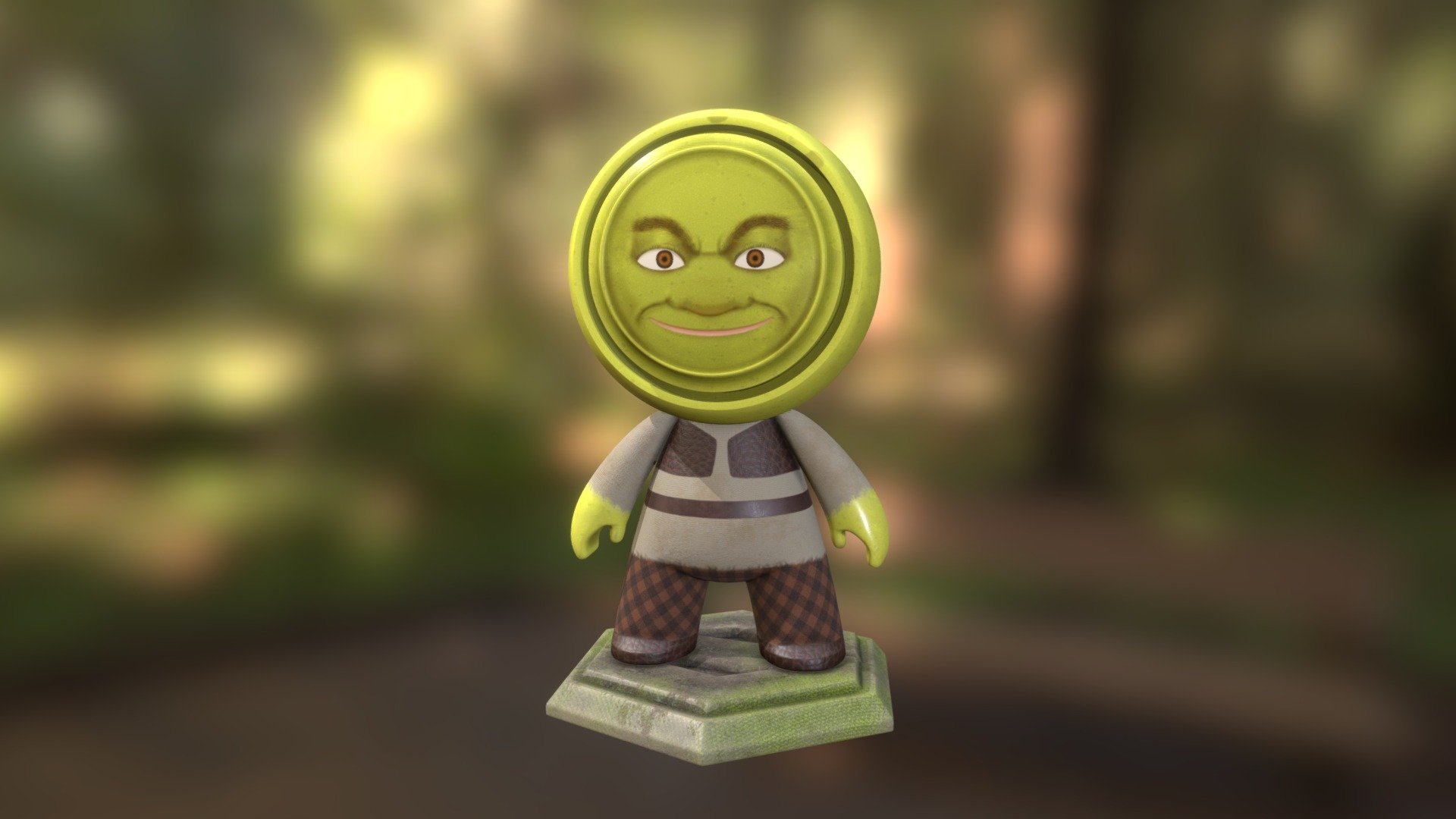 Shrek - Substance Painter - 3D model by Gino Sciaraffia Acevedo ...