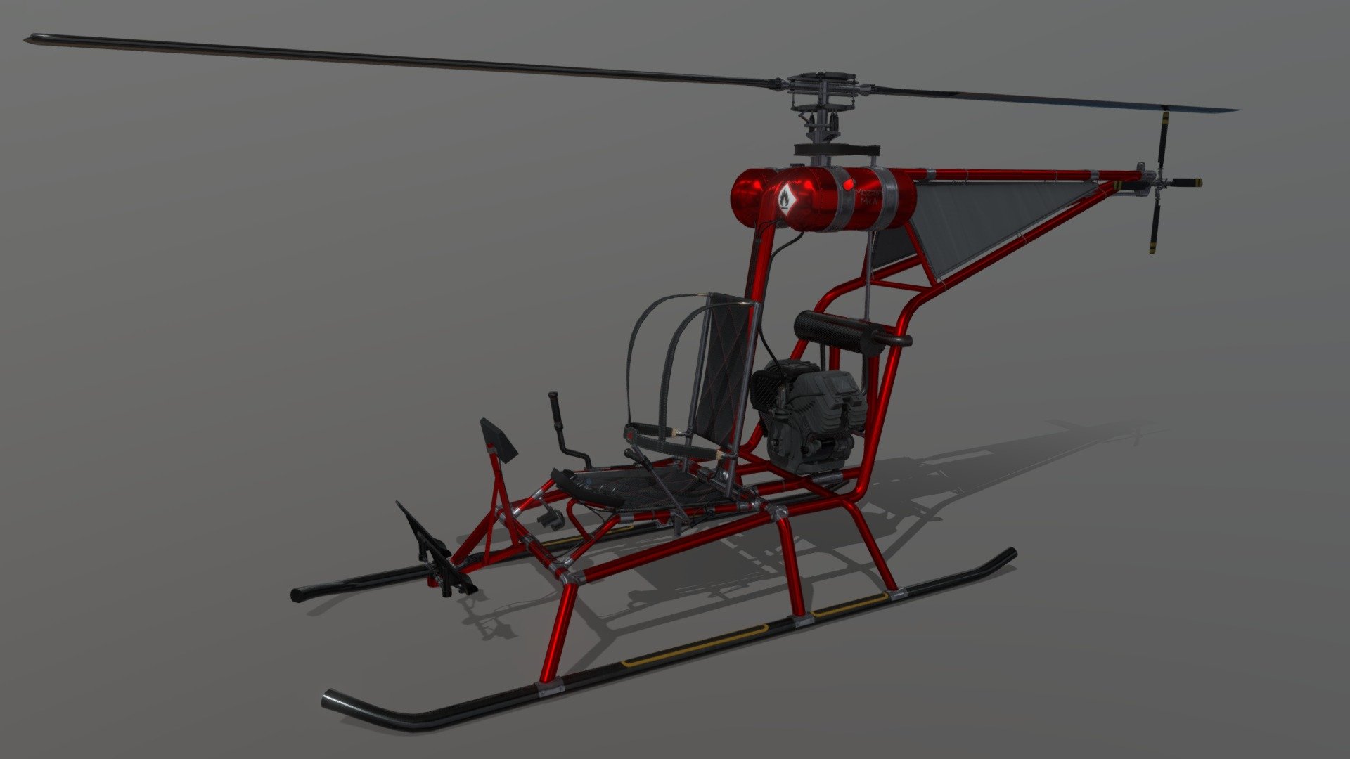 Ultralight Helicopter Mosquito Mk III (Preview) - 3D model by RaVeN103 ...