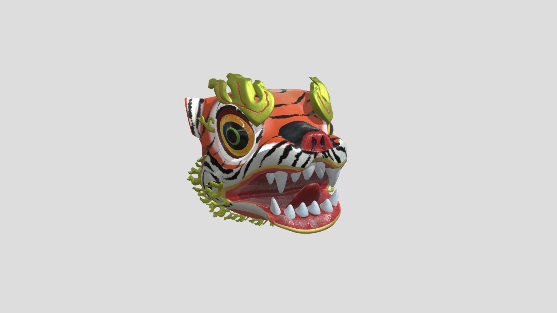 Bhutan Mask 3 - 3D model by feelit (@feelit_ar) [805c95a] - Sketchfab