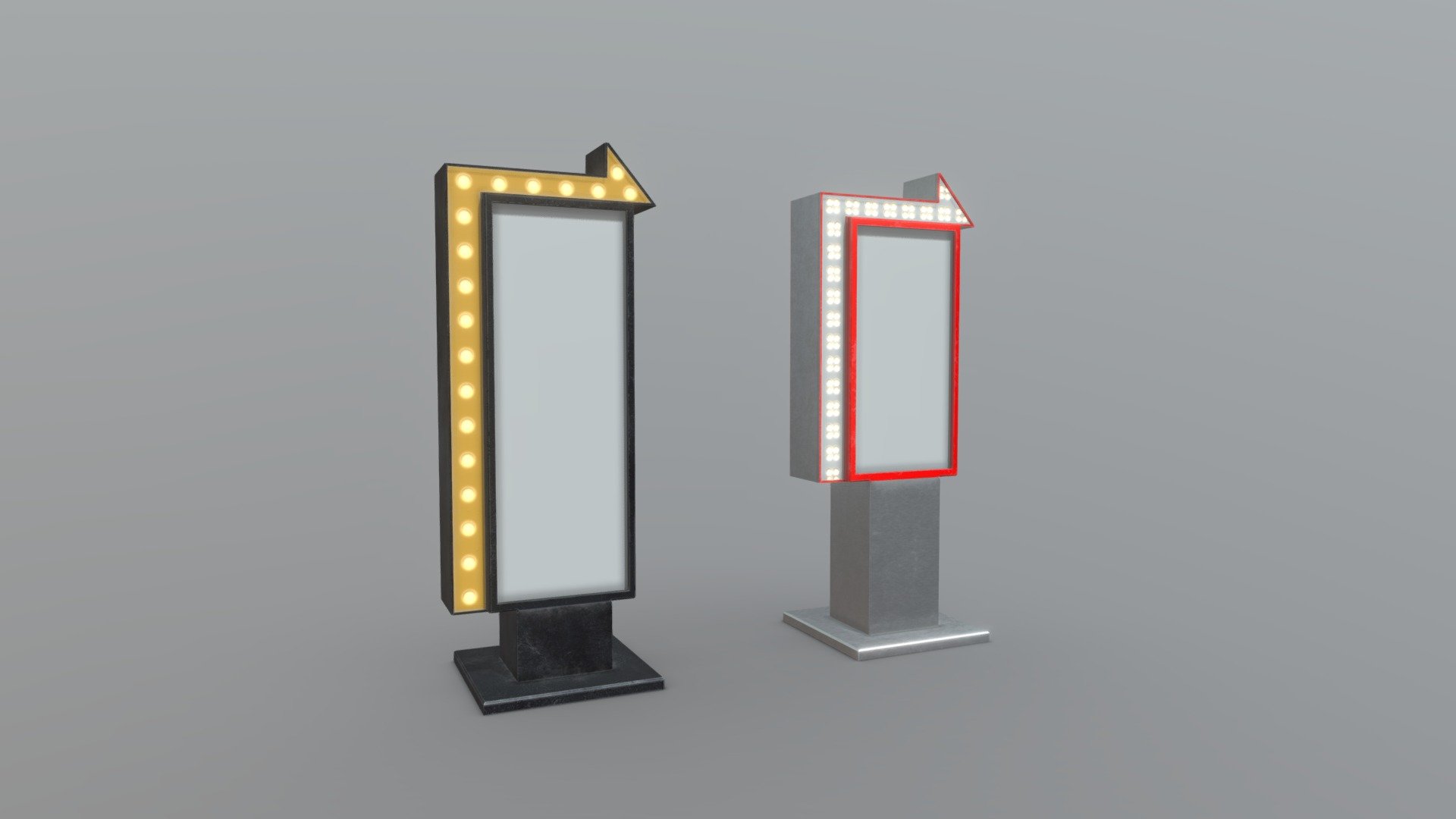 Advertisement Sign LEDs - 3D model by Raphael C (@Qurka) [805cb32 ...