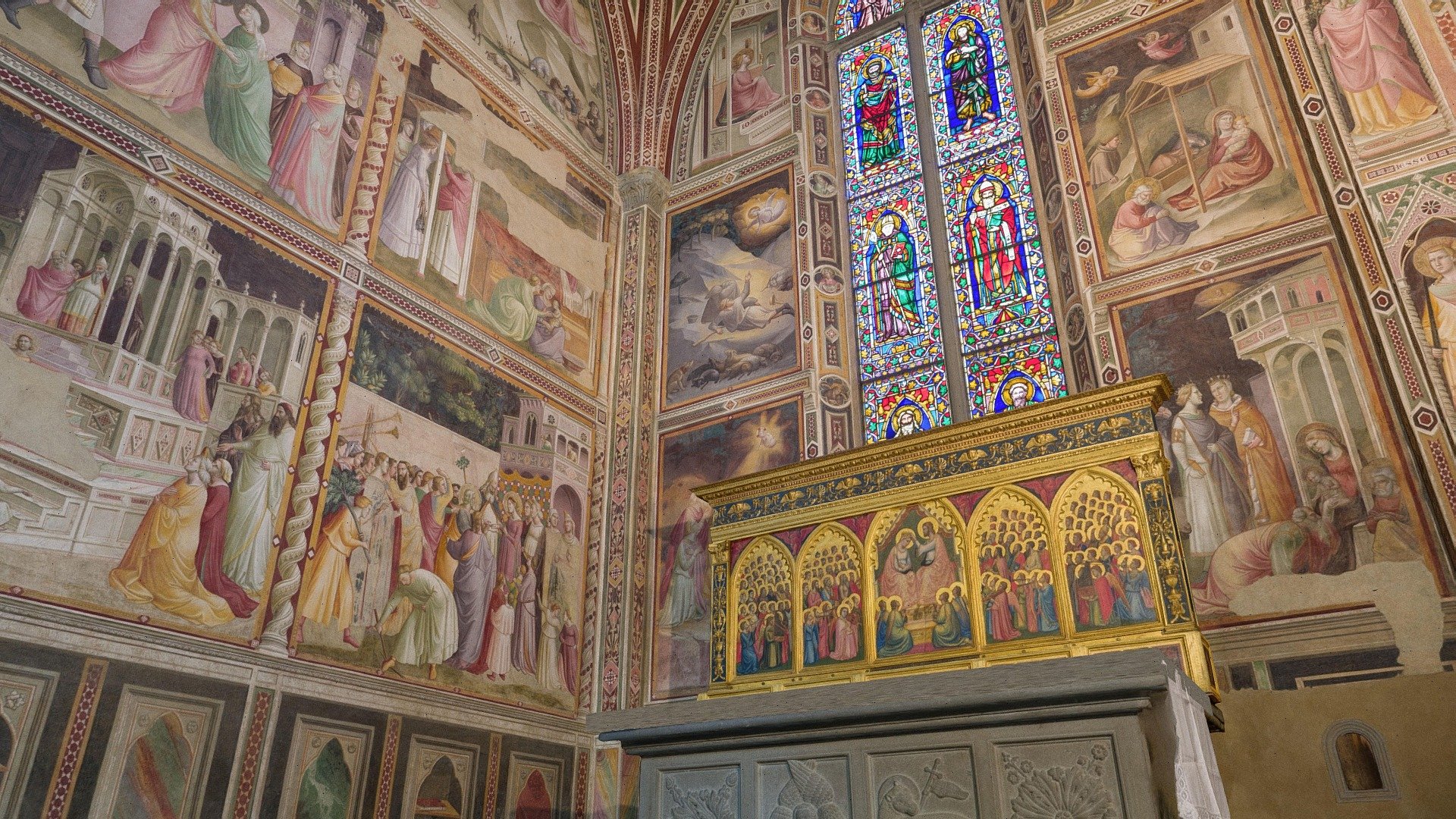Baroncelli Chapel, Taddeo Gaddi, Florence - Download Free 3D model by ZeuxisVR [805d869] - Sketchfab