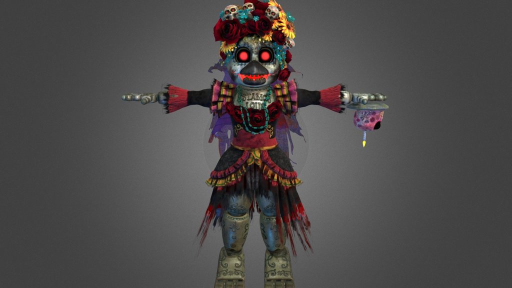fnaf toy chica - A 3D model collection by Roxy3D (@high-score-toy ...