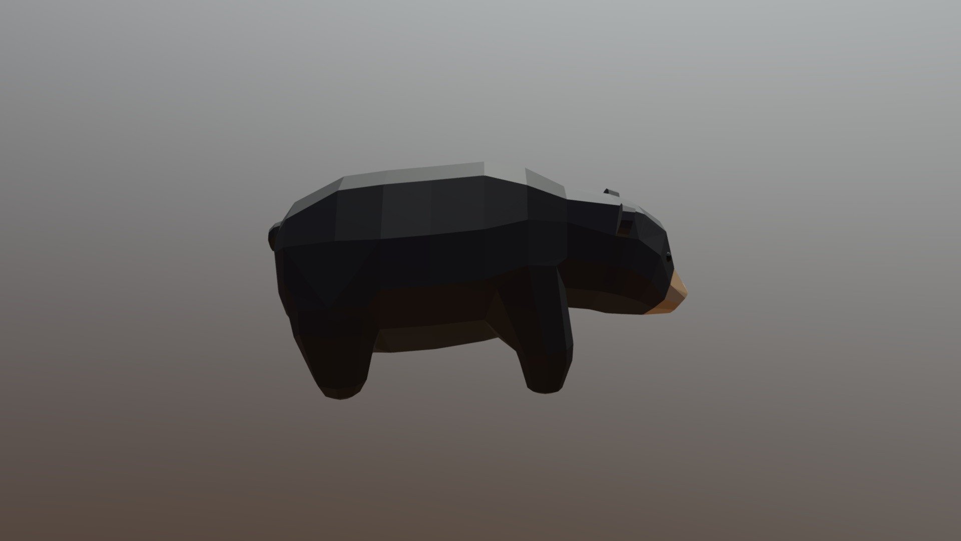 Low-poly Black Bear - Download Free 3D model by Zafflex [8061ded ...