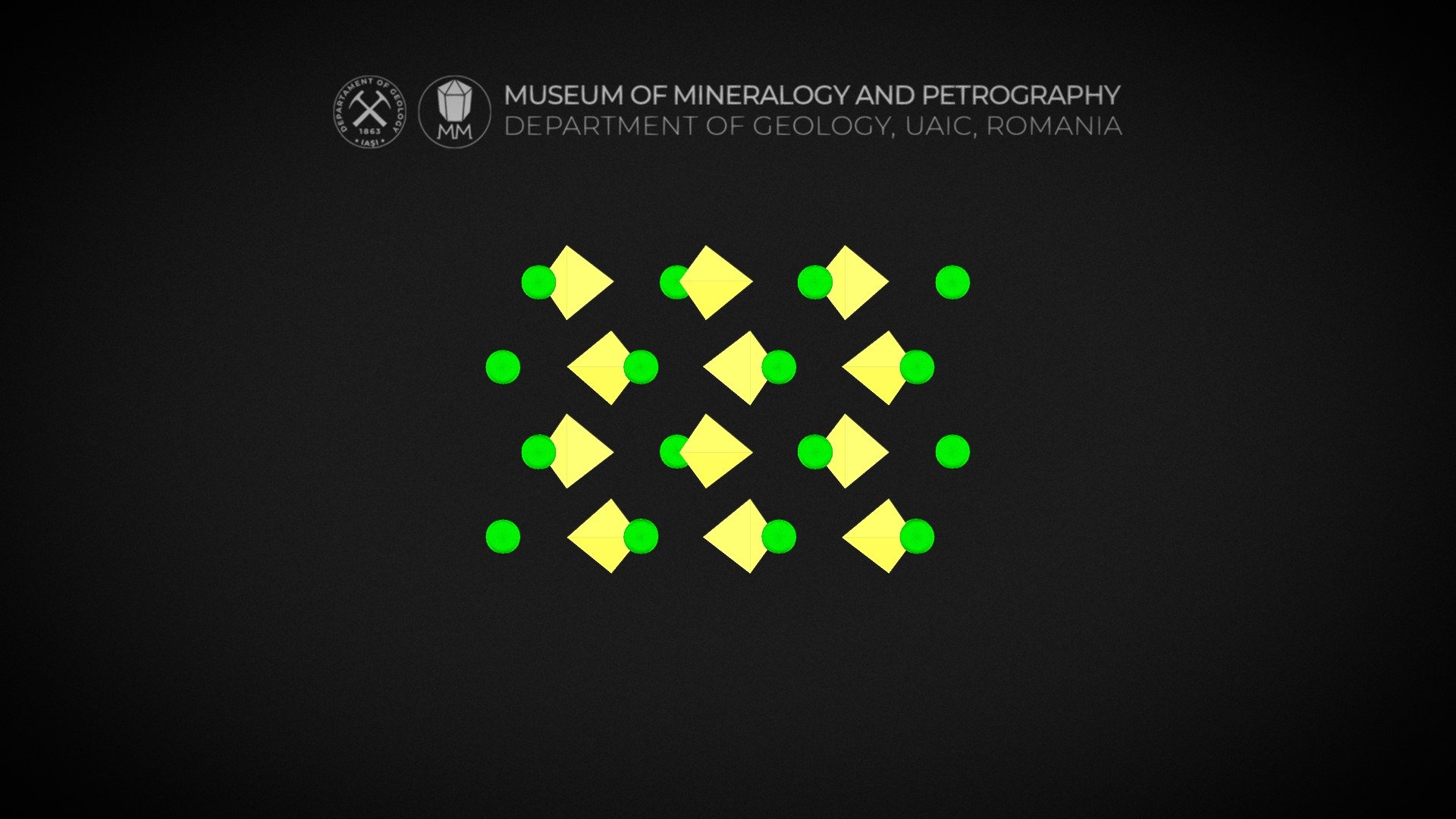 Crystal structure of Baryte (Barite) - 3D model by Museum of Mineralogy ...