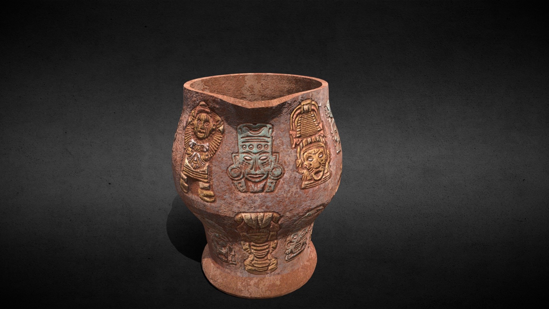 aztec jar ceramic fbx - Buy Royalty Free 3D model by ...