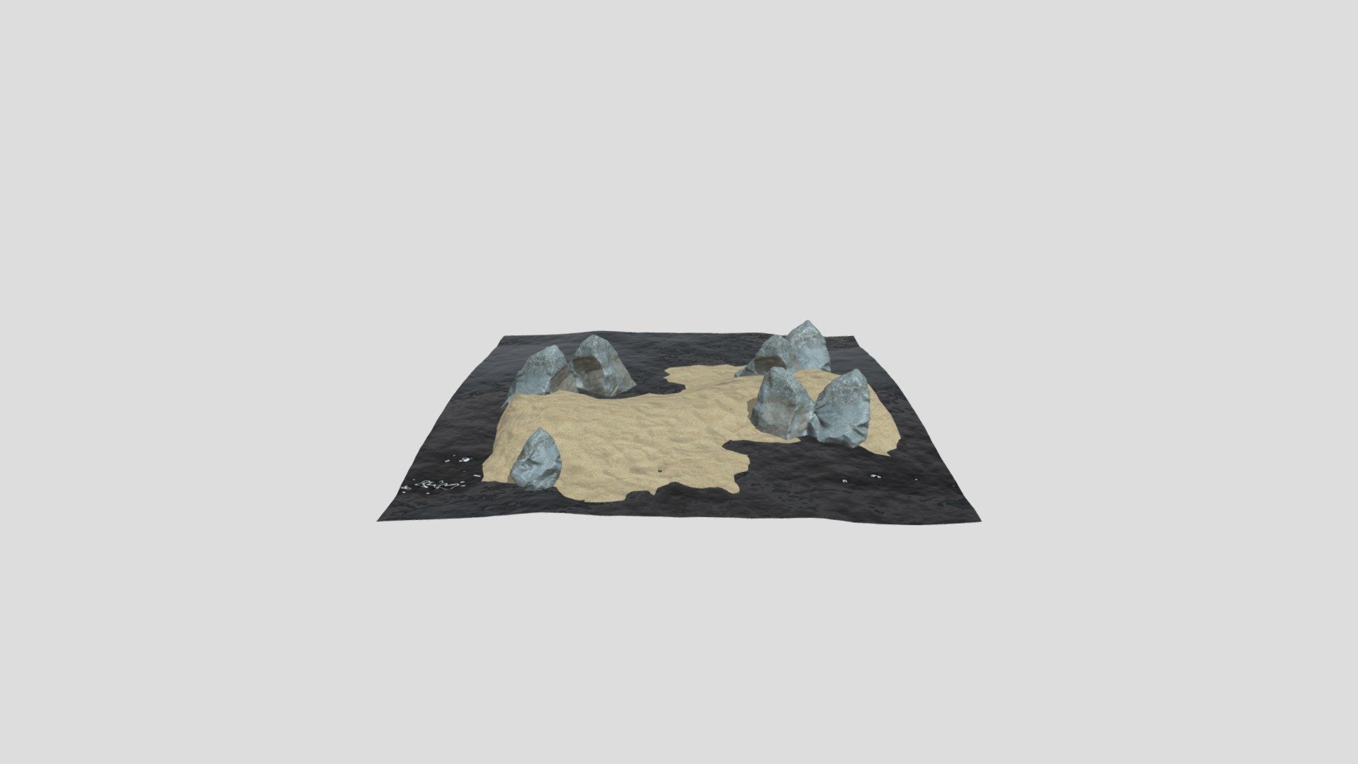 Beach Terrain CC0 - Download Free 3D model by SoyKhaler [8068d4f ...
