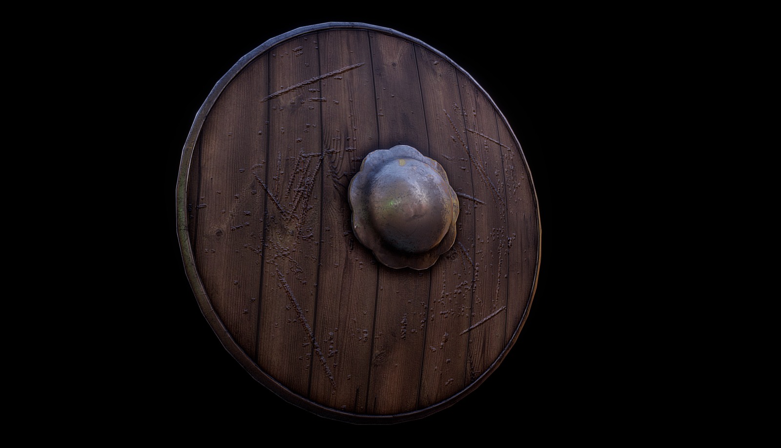 RoundShield1 - Wood1 - NoPattern - 3D model by Milacetious [806a319 ...