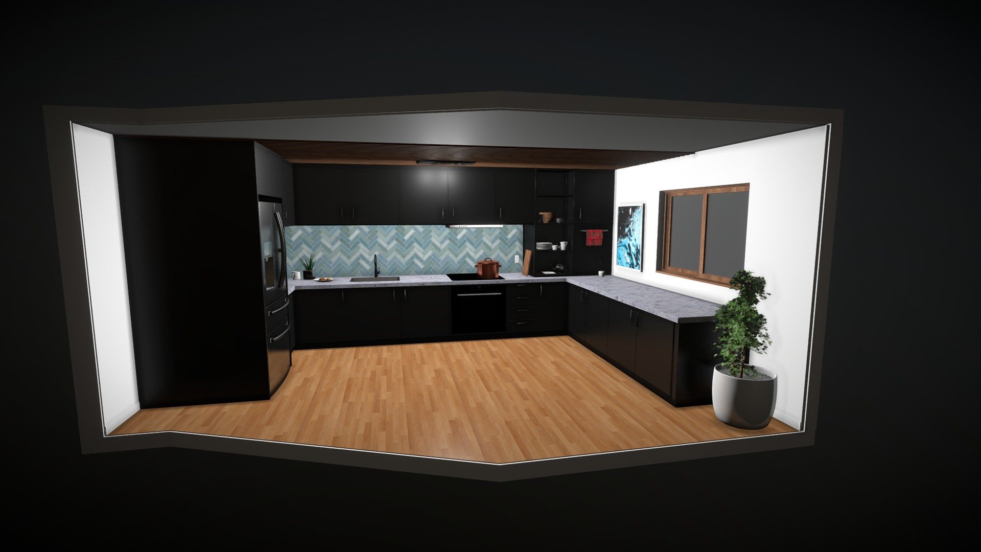 Kitchen Arch-viz - 3D model by Martin Ibbett (@unyxium) [806c150 ...