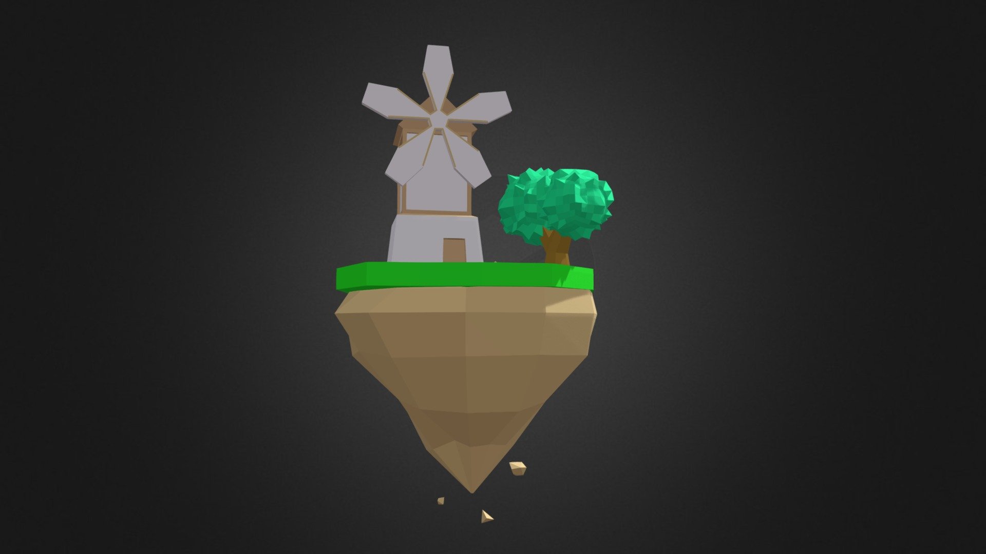 Low poly mill - Download Free 3D model by Aditya Voxel (@Adityakm ...