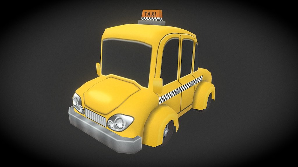 Taxi - 3D model by YOURS (@double2) [806ca48] - Sketchfab