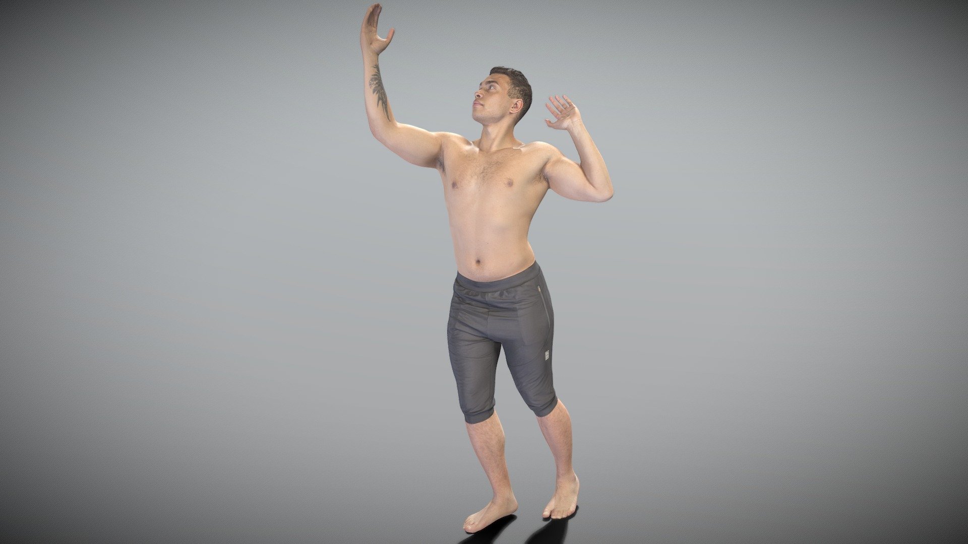 Athletic handsome man pitching the ball 201 - Buy Royalty Free 3D model ...