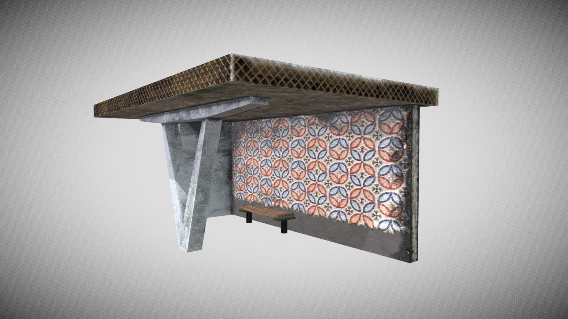 Stop Bus USSR - Download Free 3D model by gloomDelusion (@GlomDel ...
