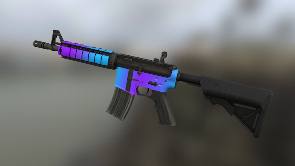 M4A4 | Royal Fade - 3D model by sharkiiie [8070689] - Sketchfab