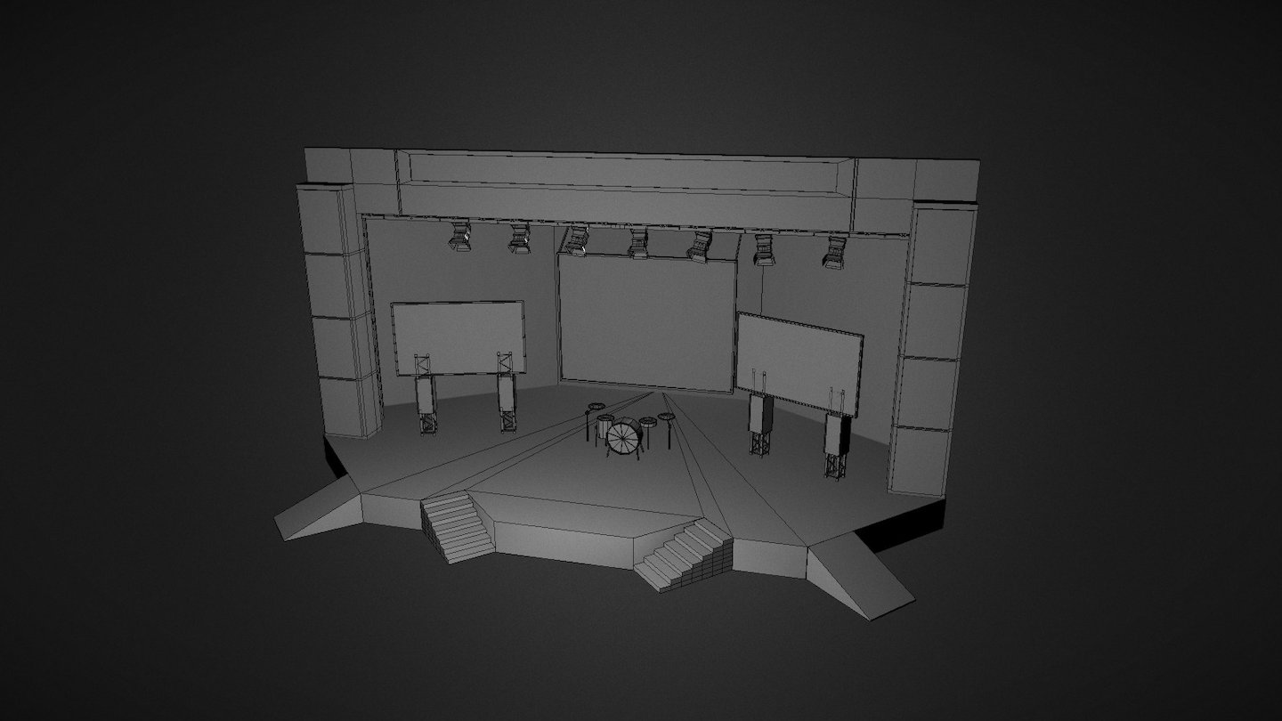 Concert Stage - Download Free 3D model by wessel.huizenga [8074957 ...