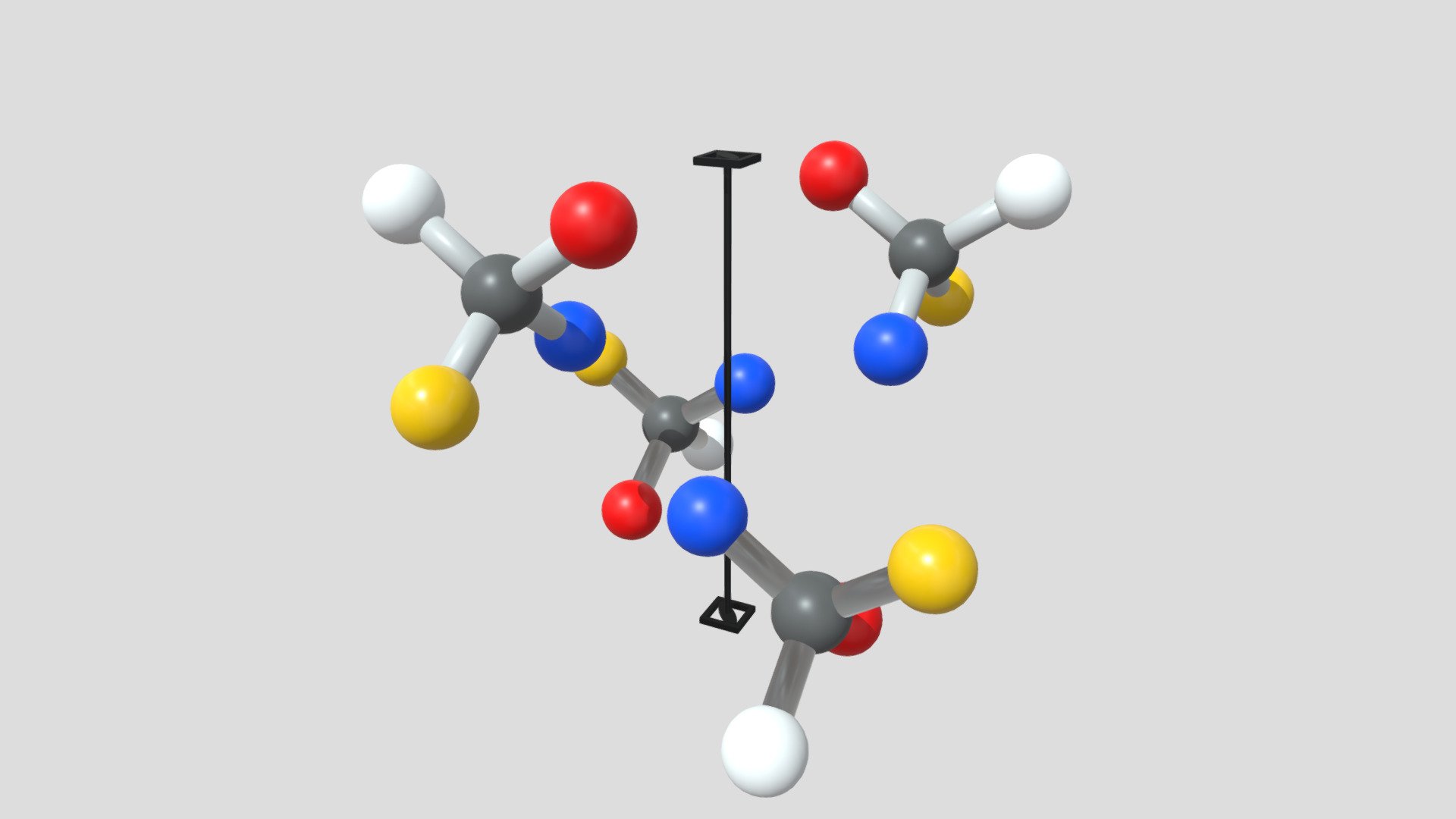 symmetry elements - rotoinversion axis 4bar - 3D model by krz.lewinski ...