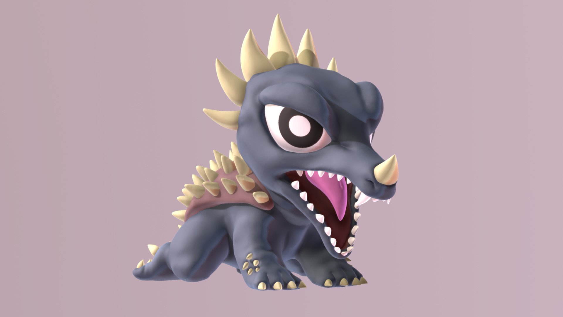 Anguirus SD - 3D model by Shiver (@Shivurz) [80776b4] - Sketchfab