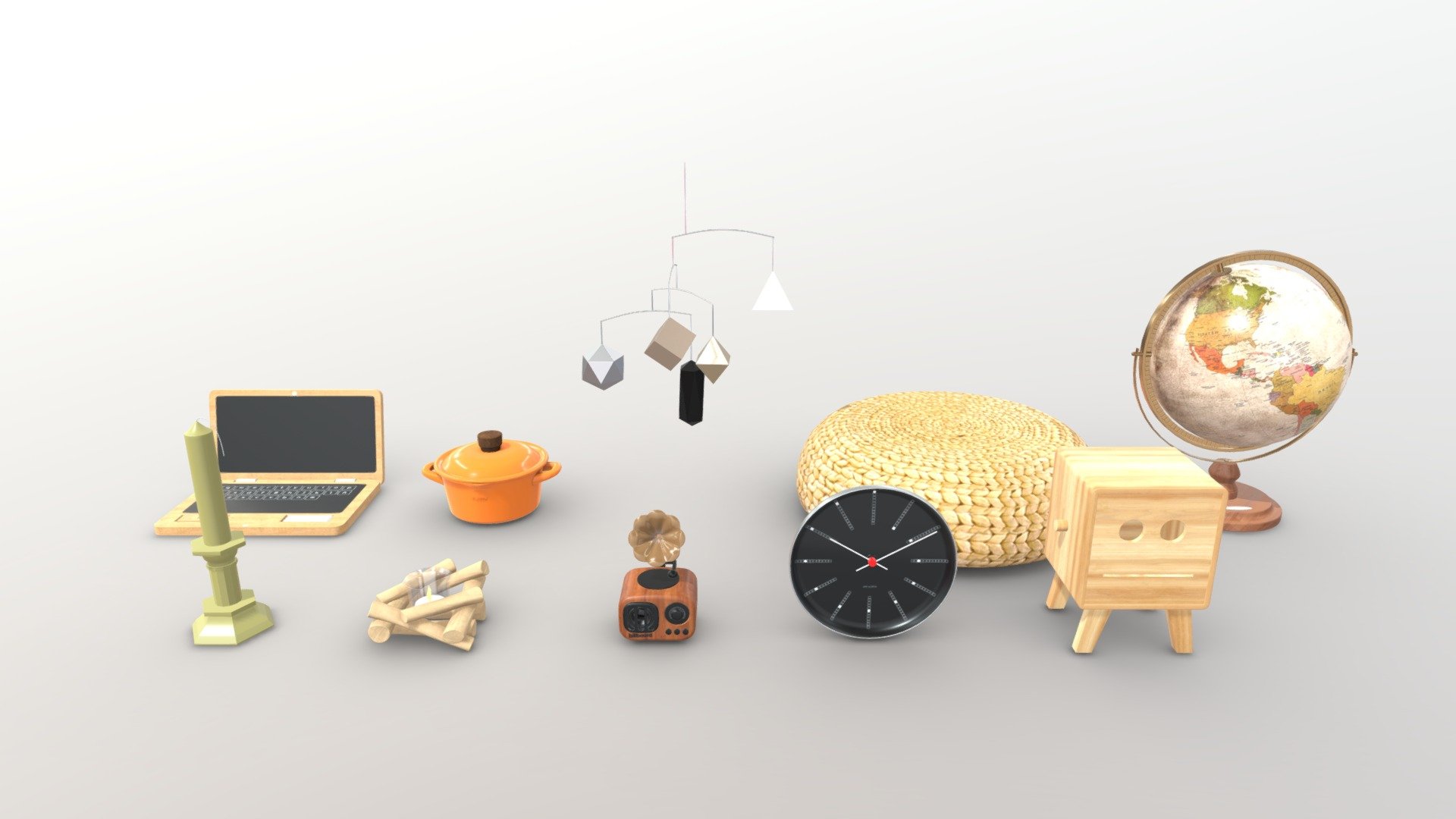 Decor Pack | Blender-UE5-C4D-3DS-max | 2 - Buy Royalty Free 3D model by ...