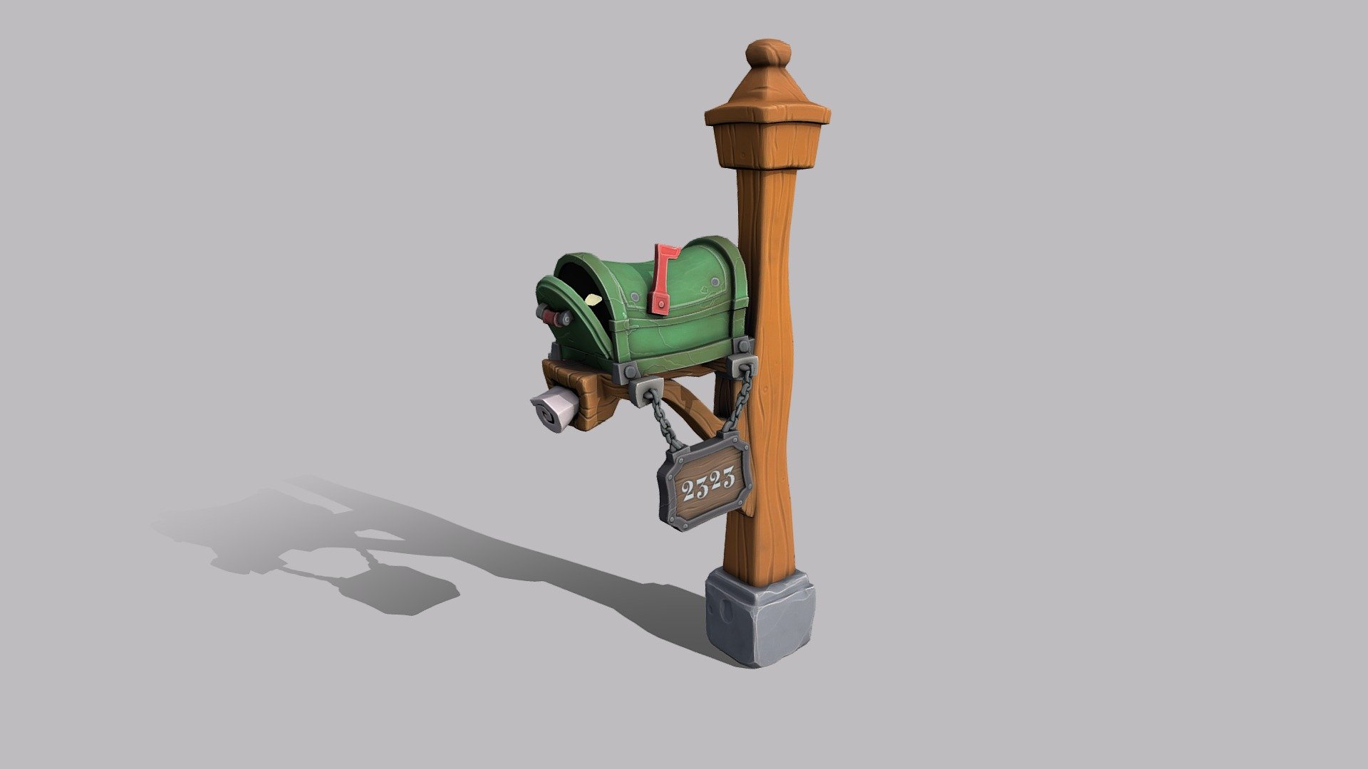 Mailbox - 3D model by ViZahar (@VZahar) [80796f8] - Sketchfab