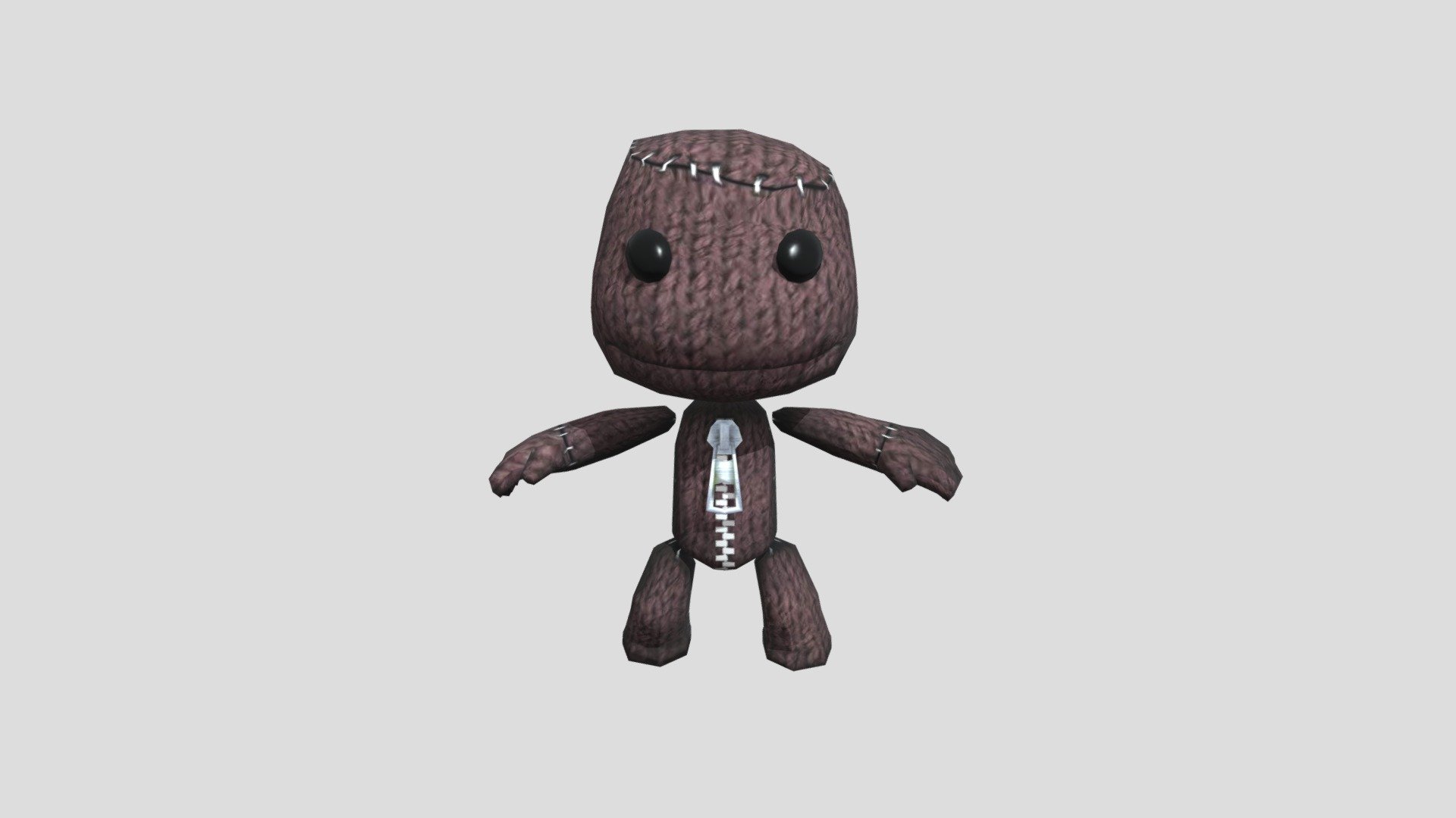 Play Station 3 - Little Big Planet - Sackboy (1) - 3D model by ...