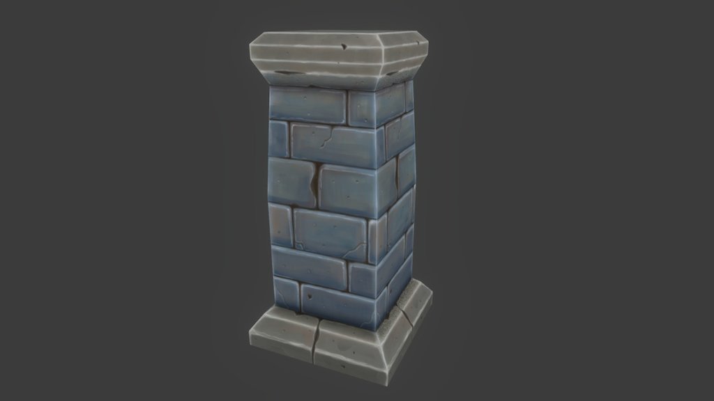 Pillar - Hand Painted Textures Exercise - 3D model by jeffrey3dcg ...