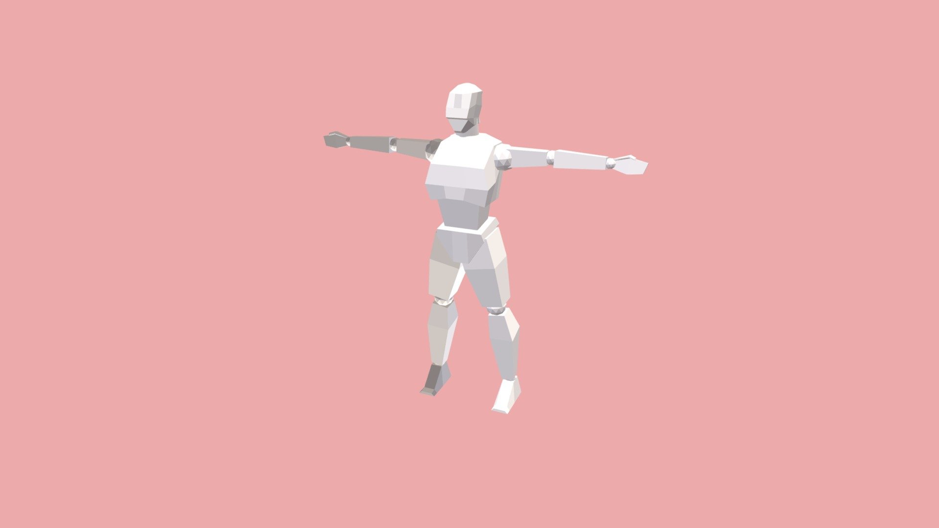 634230009_low_polygon_human_(Shuffling) - Download Free 3D model by ...