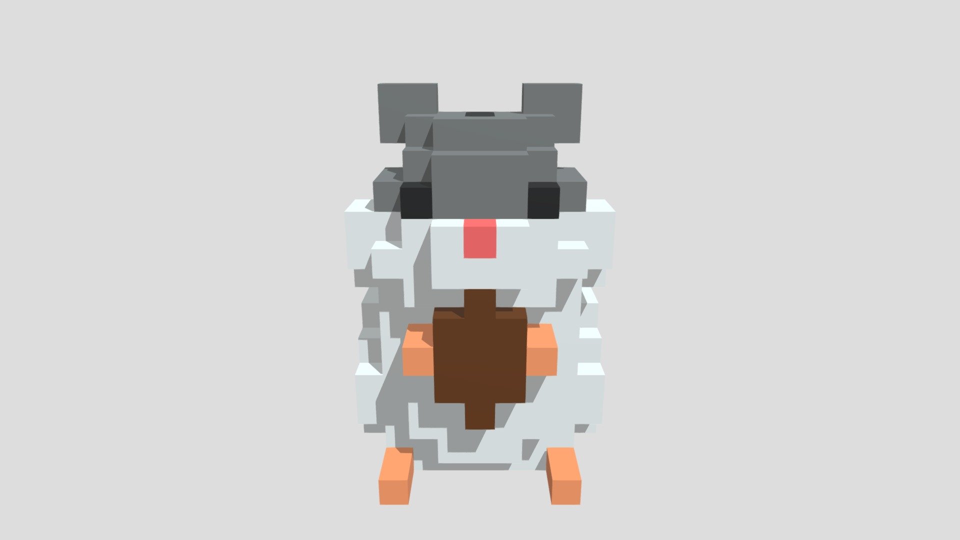 Voxel Hamster - 3D model by Dario Braeuning (@DarioB) [807d147] - Sketchfab