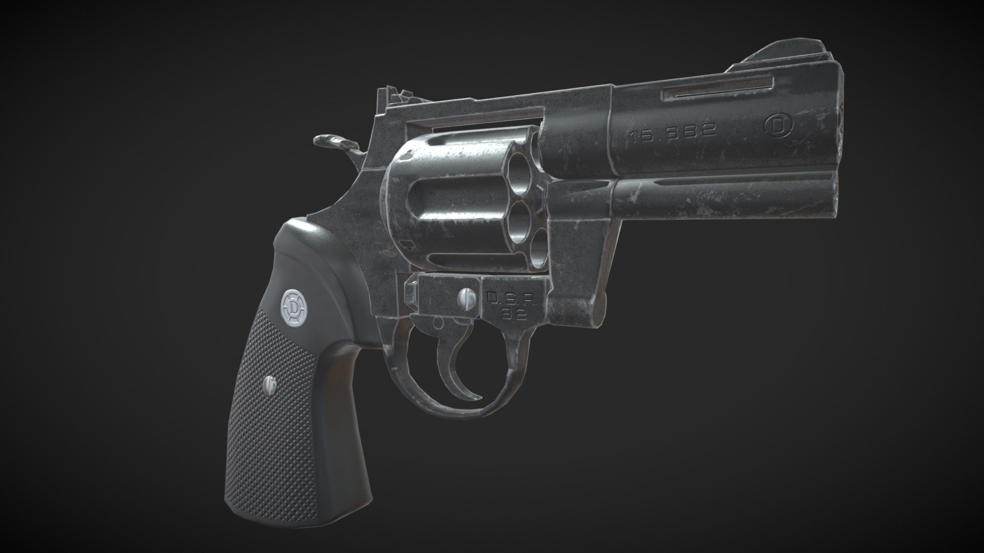 Gun Magnum Revolver - Buy Royalty Free 3D model by mavahtin [807d7ab ...