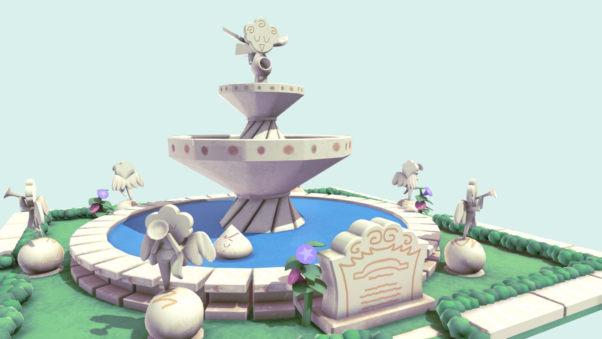 Fountain - 3D model by little_shrimp (@chlana0321) [807dc18] - Sketchfab