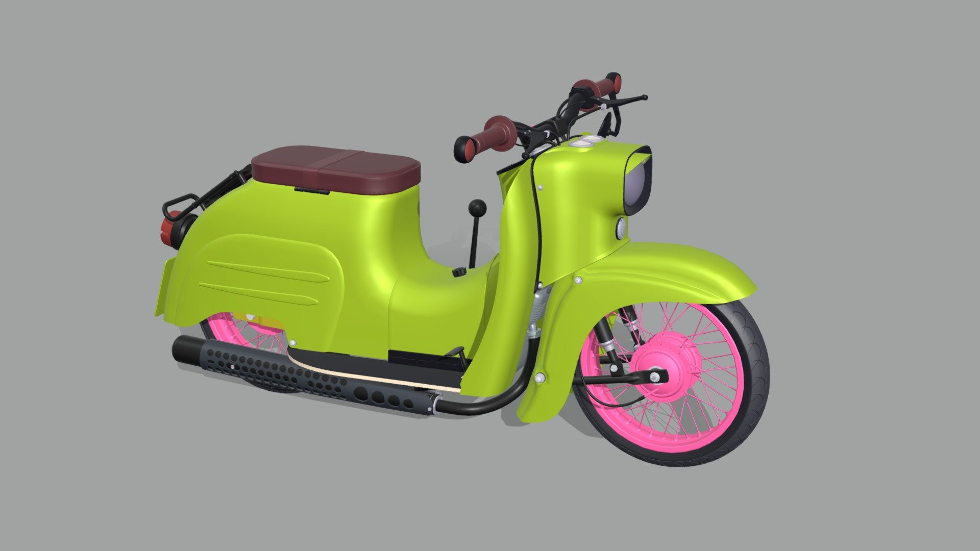 Simson Schwalbe scooter - 3D model by Ivan Anoshka (@vanya.anoshka ...