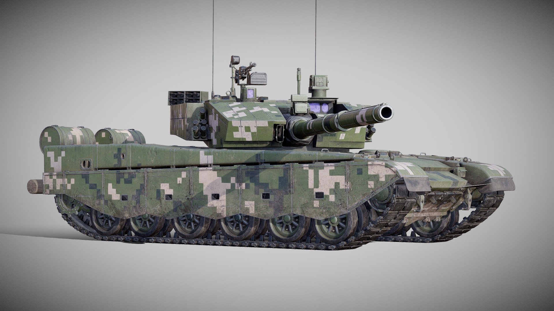 Type99 Battle Tank - 3D model by Gerhald [80839bb] - Sketchfab