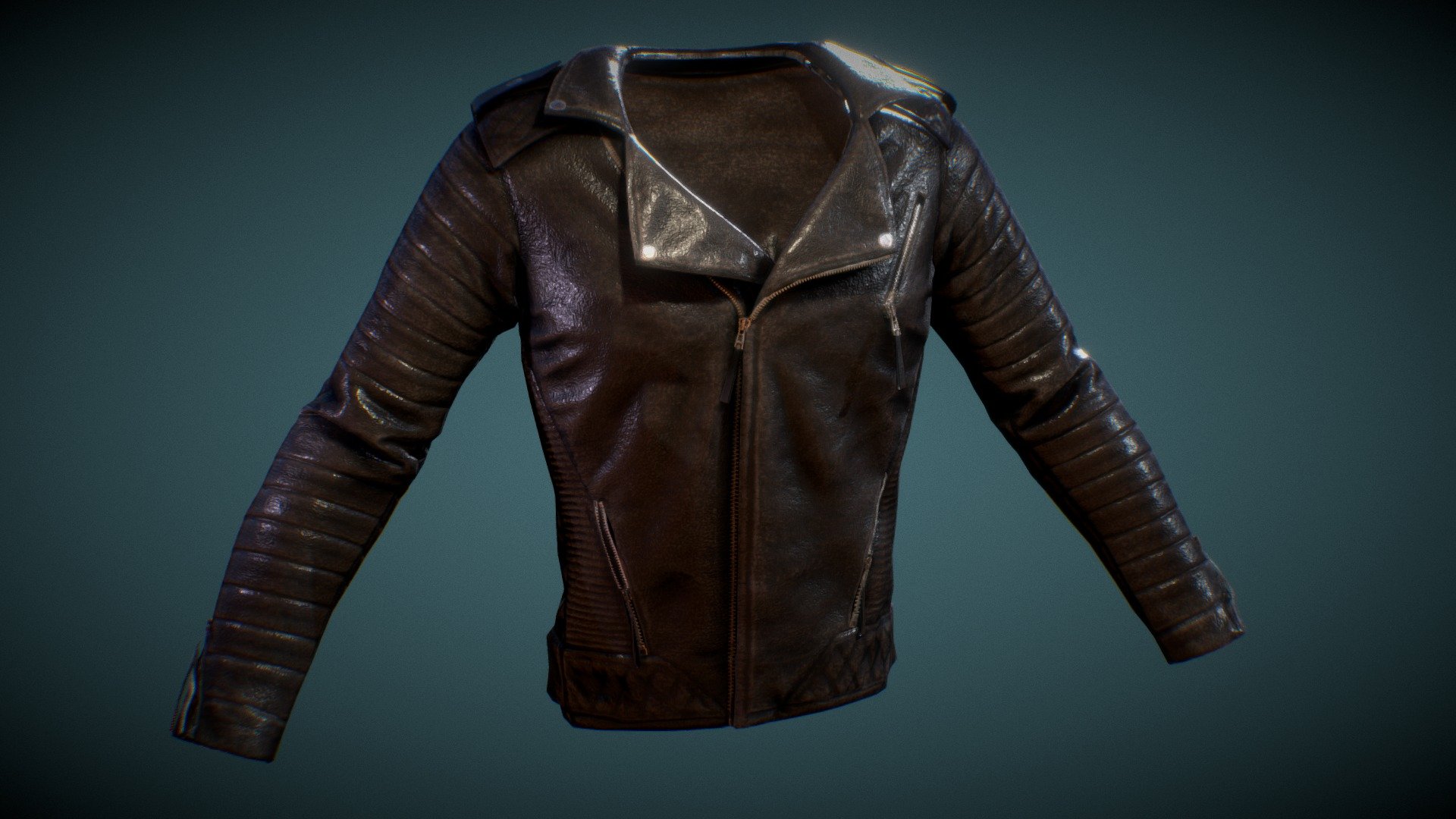 Leather Jacket - 3D model by Adam Danby (@AdamDanby) [8085e96] - Sketchfab