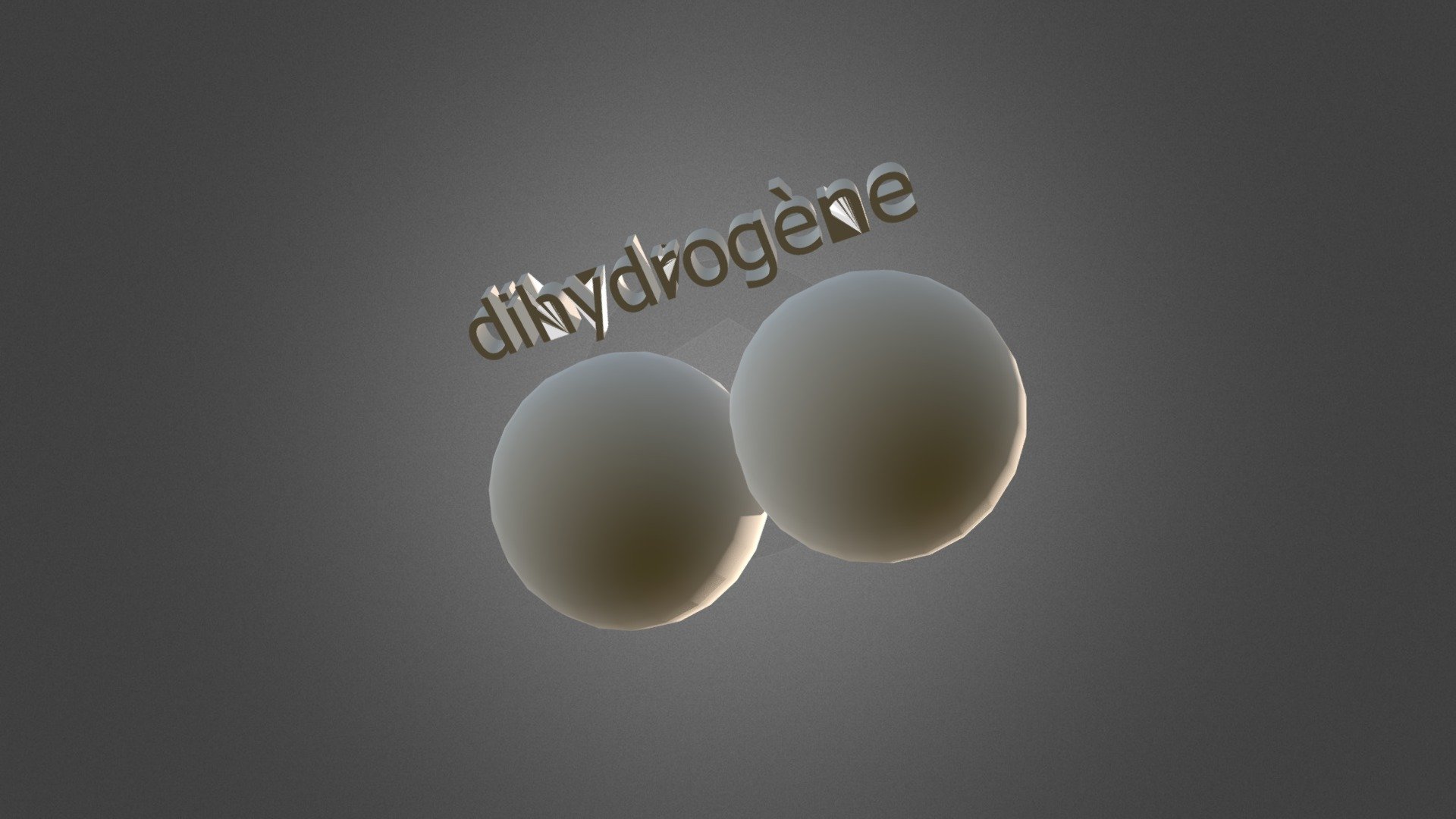 Molécule de dihydrogène - 3D model by PhilMncn [80877ba] - Sketchfab