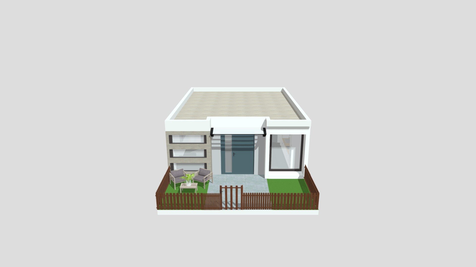 Mini house modern - Download Free 3D model by Home Design 3D ...