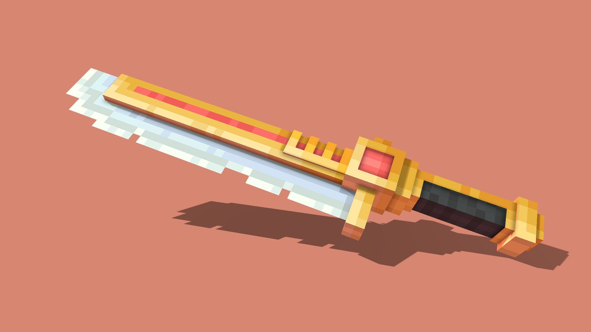 GoldenMachete - 3D model by KanekiAkira [808999c] - Sketchfab