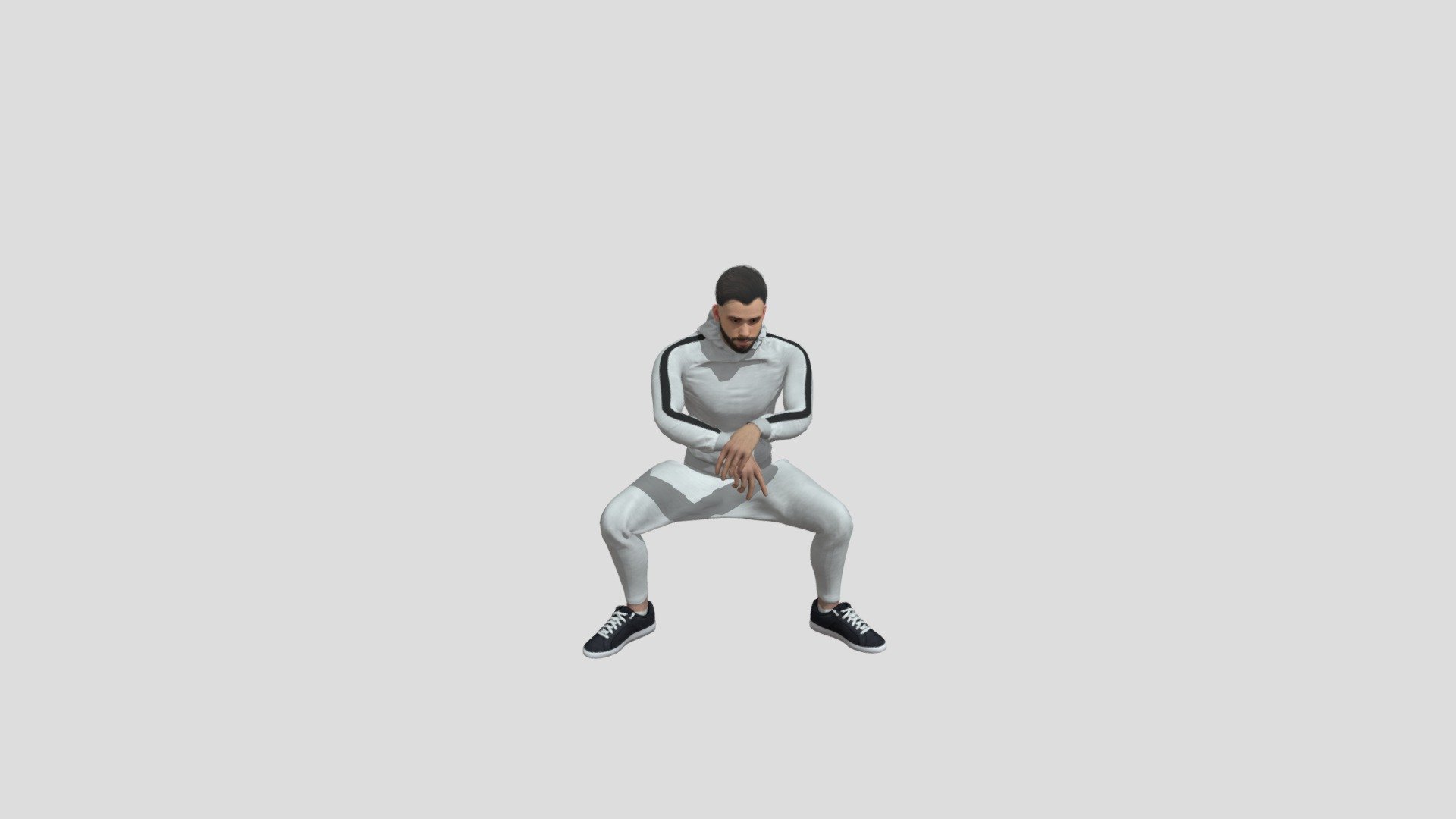 Male Sitting Pose - Download Free 3D model by myzatulsarah [8089a8b ...