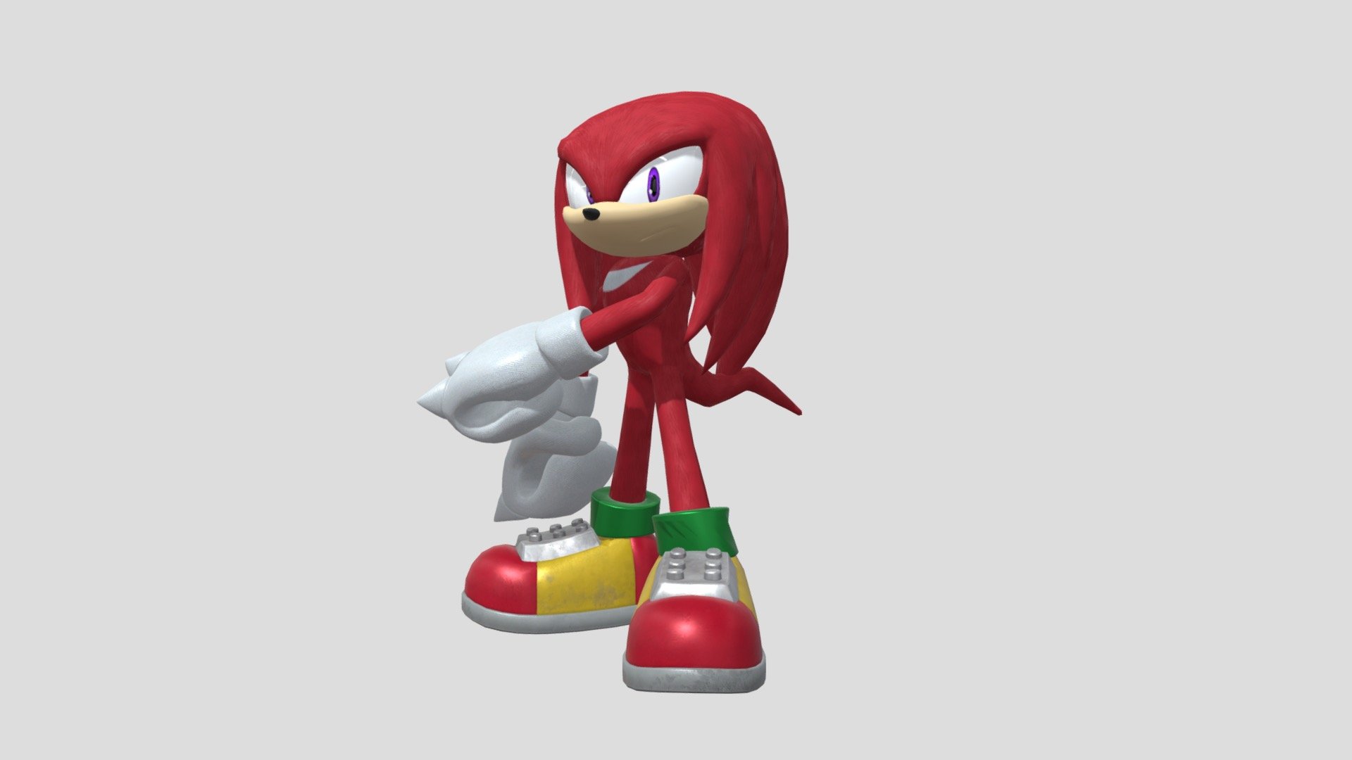 sonic-rangers-knuckles-render - Download Free 3D model by ...