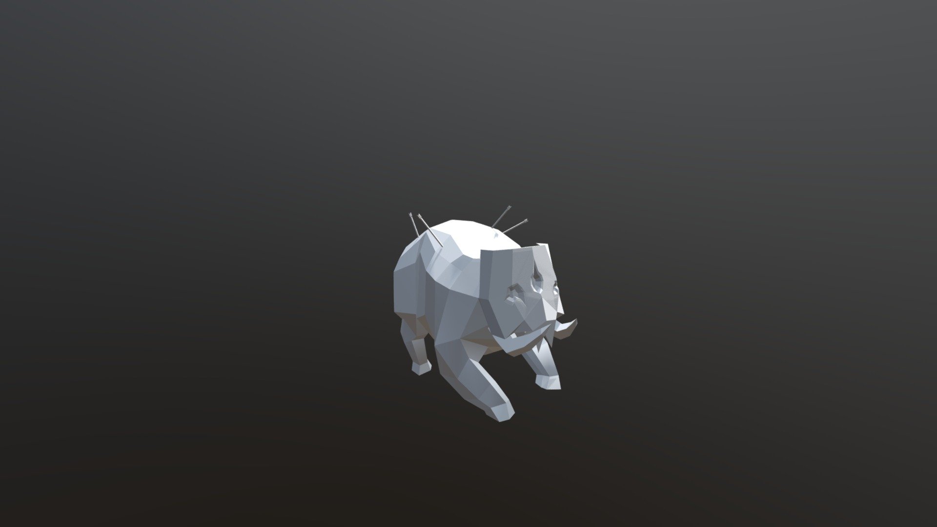 Boar Beast (low poly) - 3D model by boikain [808a30f] - Sketchfab