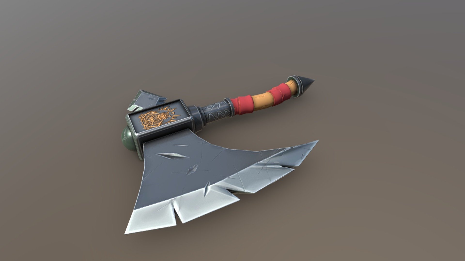 Stylized Hand Axe - 3D model by Gabriel (@outlawblaze) [808bbfd ...