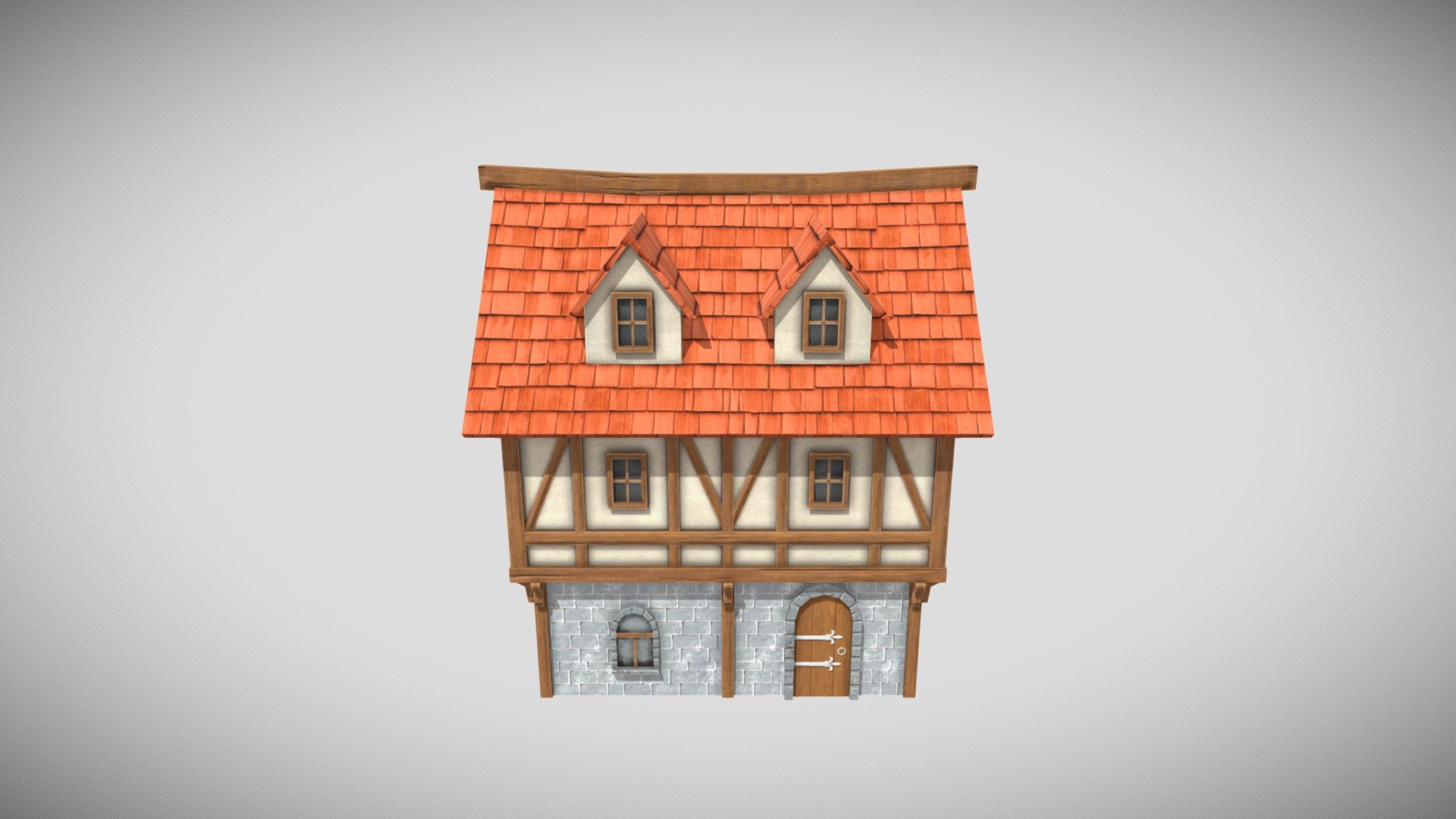 Medieval House 1 - 3D model by World-class Alpaca (@worldclassalpaca ...